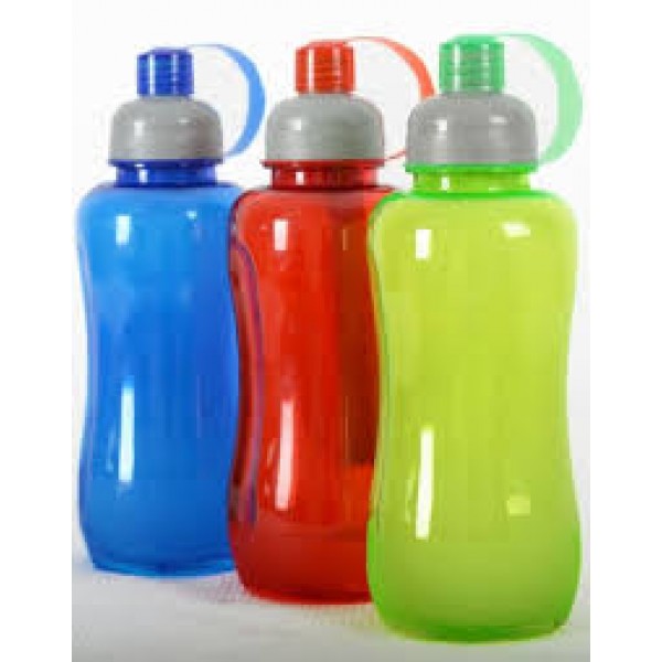 Sticla plastic cu pai. Capacitate: 1L